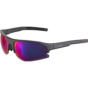 bollé BS003004 Bolt 2.0 Sport Bike Sunglasses, Titanium Matte - Volt+ Ultraviolet Cat 4