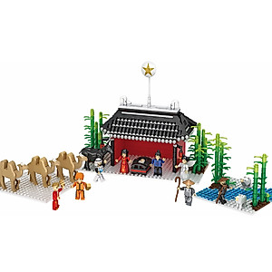 Nativity Bricks Asian Nativity International Series - Block Building Nativity Set for Ages 12+ (917 Pieces)