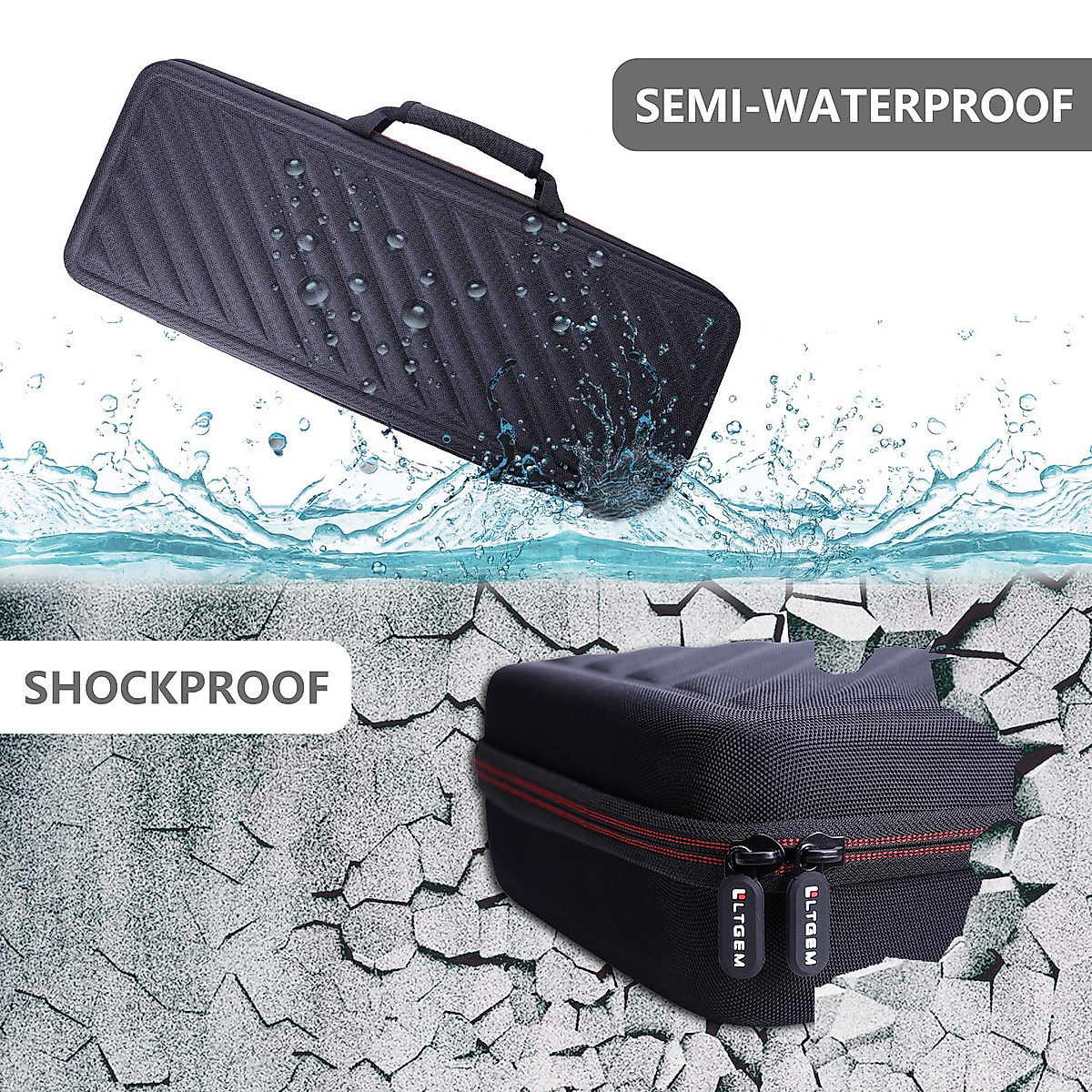 LTGEM Controller Case for Alesis V25-25-Key USB MIDI Keyboard Controller, Hard Storage Travel Protective Carrying Bag