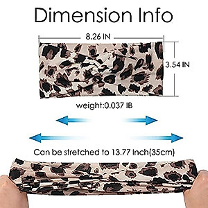 Artilady 6 Pack Wide Boho Headbands for Women - Soft Yoga Elastic Hair Bands for Girls Workout Running Sport Headwrap Non-slip Breathable (Printed)