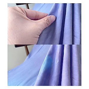 Heat Reactive Fabric Temperature-Sensitive Color-Changing Fabric Thermochromic Cloth，Novel Fabric for DIY Home and Commercial Application As Garment Craft Curtain Tablecloth (Purple to Blue)