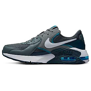 NIKE Men's Sneaker, Iron Grey White Photo Blue Dark Obsidian, 12