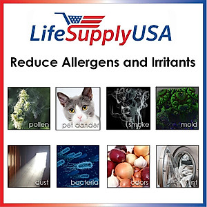 (2-Pack) True HEPA Air Cleaner Filter Replacement Set + 4 Odor Carbon Filters Compatible with Coway Airmega 200M AP-1512HH Mighty Air Cleaner # 3304899 by LifeSupplyUSA