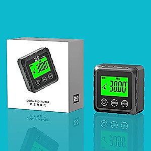 Digital Angle Finder Magnetic PT180 Table Saw Angle Finder Tool - Digital Inclinometer -4 of 90 Degree Finder Angle Cube Digital Protractor Bevel Gauge for Woodworking Micro Jig