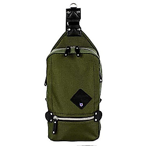 Harvest Label Sling Pack Mono Sling Mens Shoulder Bag (Army Green)