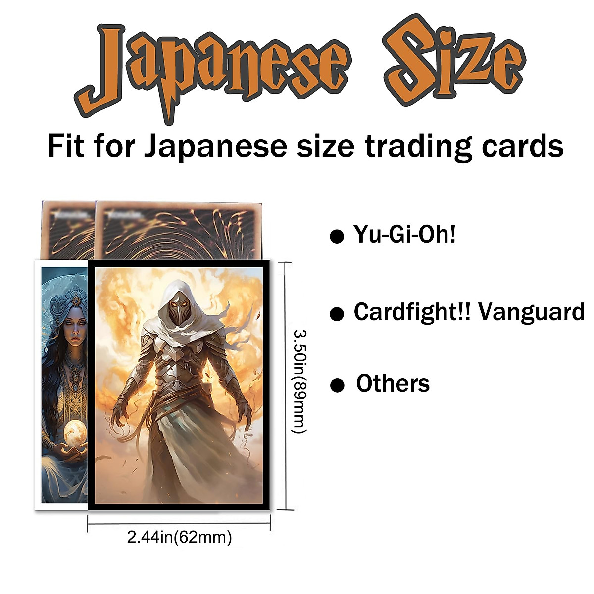 VEHASAYO Custom Card Sleeves, Make Your Own Trading Collectible Card Protecter, Compatible with Yugioh & Magic The Gathering Cards – MTG, TCG, OCG