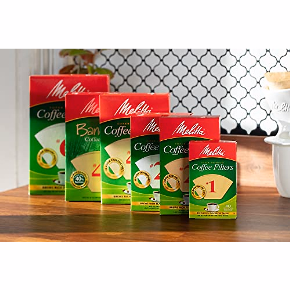 Melitta #4 Cone Coffee Filters, White, 100 Count (Pack of 6) 600 Total Filters Count - Packaging May Vary