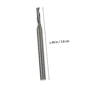 DOITOOL 5 Sets Carving Knife Utility Knife Single Flute End Mill for Aluminum End Mill Bits for Aluminum Metal Drill Bits Square Drill Bit Diamond Drill Bit Square Tool CNC Bits CNC Router