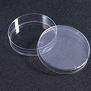 20 PCS 60mm Plastic Petri Dishes Culture Dishes with Lids