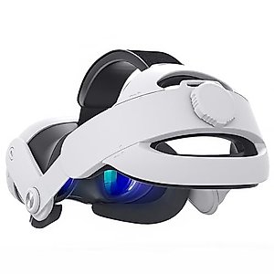 Kuject Design Comfort Head Strap Accessories for Quest 3S/Quest3, Elite Strap Replacement with Adjustable Hinge and Enlarged Head Support, VR Accessories Fit for Carrying Case