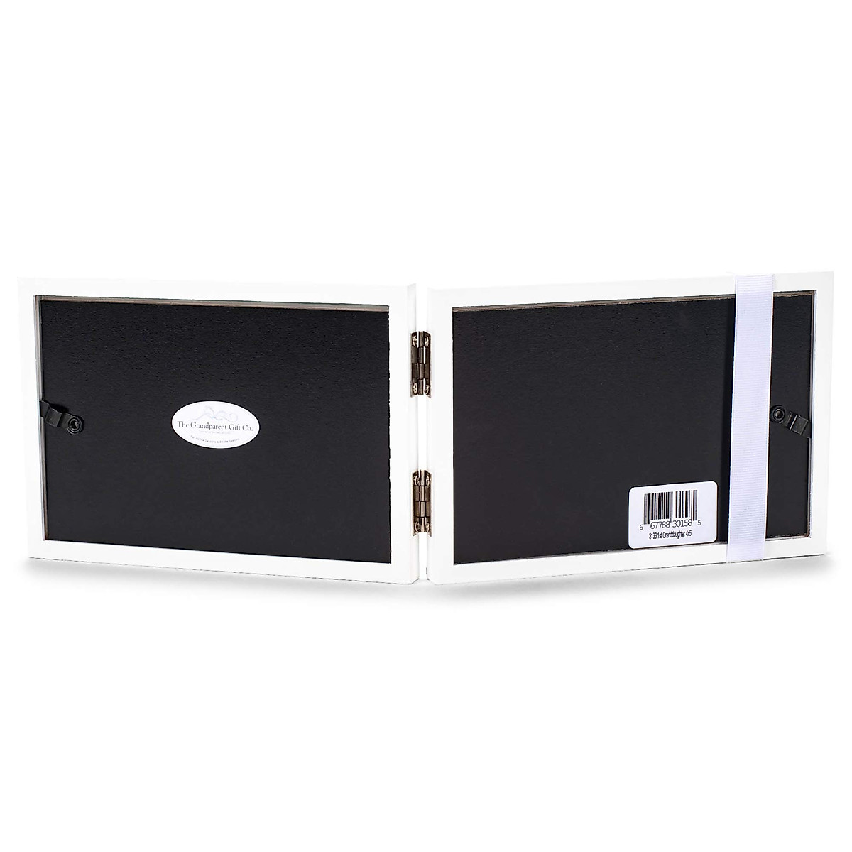 The Grandparent Gift Company- 4 x 6 Double Hinged Table or Shelf Frame-“First Granddaughter” - Baby Reveal or Baby Shower