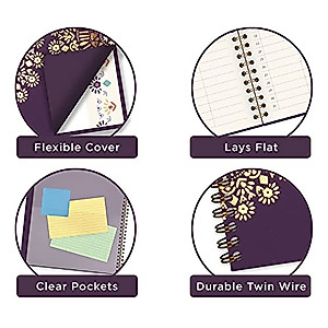 Cambridge 2022 Weekly & Monthly Appointment Book & Planner by Cambridge, 8-1/2" x 11", Large, Sundance, Purple (5051-905)