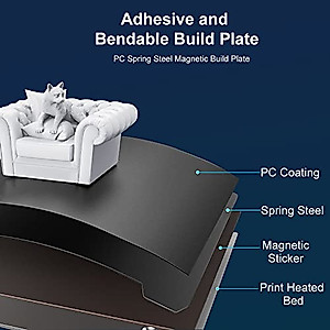 Official 3D Printer CREALITY Ender 3 v2 Neo New Upgrade Version with CR-touch Auto Leveling 95% Pre-Installed Resume Printing and Metal Extruder New 4.3'' Screen 3 steps to assemble,220×220×250mm