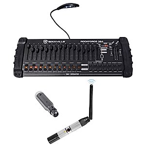 Rockville ROCKFORCE 384 Channel DMX Controller+Rechargeable Receiver+Transmitter