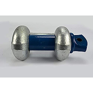 TEMCo 1" x 8.5 Ton D Ring Bow Shackle with Screw Pin Clevis (Rigging/Towing/Off Road) 1 Lot