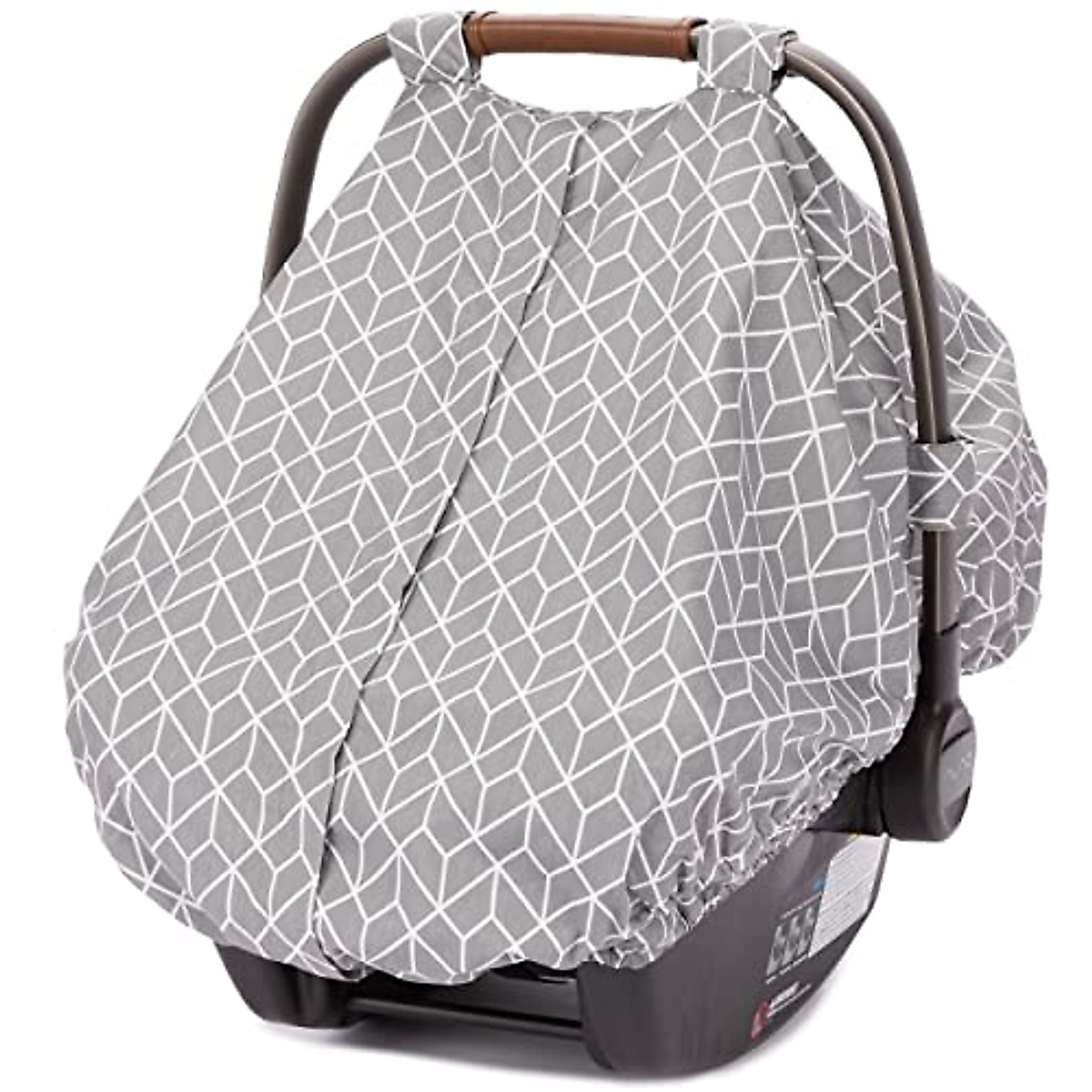 Diono Infant Car Seat Cover, Universal Weather Protection Canopy for Baby, Adjustable and Breathable with Insect Net, Gray