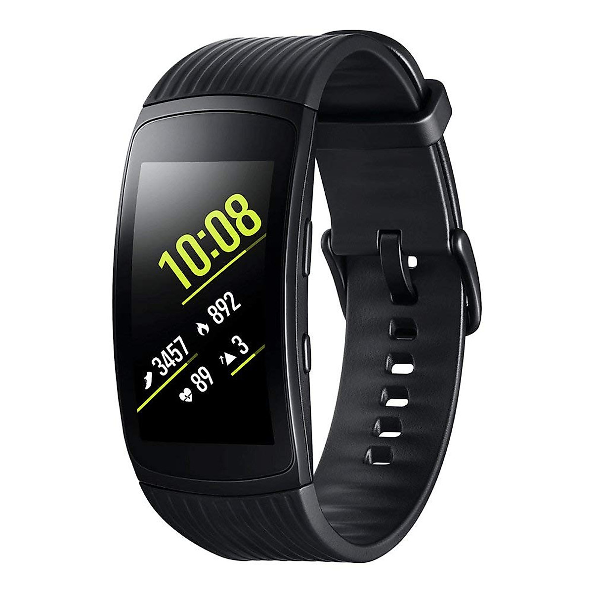 Samsung Gear Fit2 Pro (SM-R365), Black, Large, Sports Band Smart Watch (Renewed)