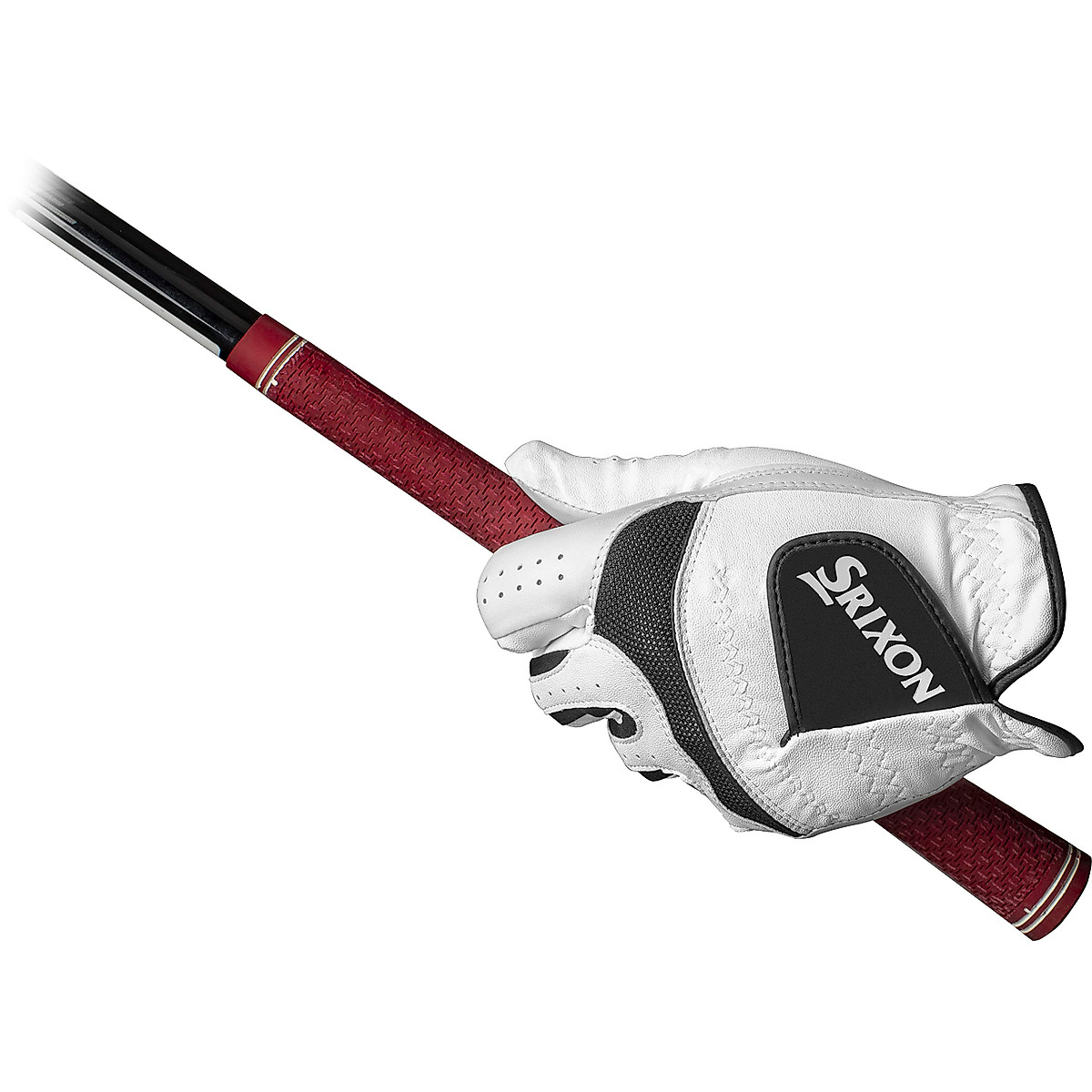 Srixon Tech Cabretta Golf Glove, Worn on Left Hand, M, White, Cadet Medium