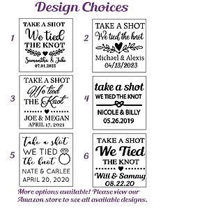 Take A Shot We Tied The Knot Shot Glasses, Bulk Set of 1.75oz Wedding Shot Glasses, Perfect Wedding Favor, Wedding Shot glasses, Bridal Party Shot Glasses