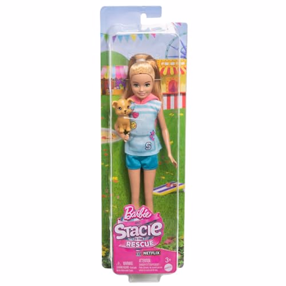 Barbie Stacie Doll with Pet Dog, from and Stacie to The Rescue Movie Toys, Blonde Hair Doll