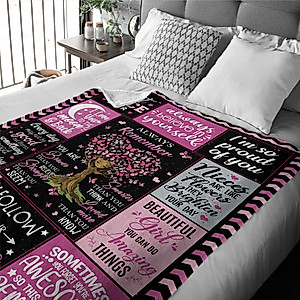 MUCHNEE Birthday Gift for Niece, to My Niece Blankets 50''x60'', Niece Gifts from Auntie Uncle, Niece Throw Blanket for Girls Woman, Gift for Niece from Aunt, Niece Christmas Graduation Gift Ideas