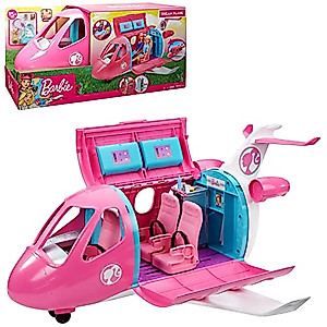 Barbie Airplane Playset, Dreamplane with 15+ Accessories Including Puppy, Snack Cart, Reclining Seats and More (Amazon Exclusive)