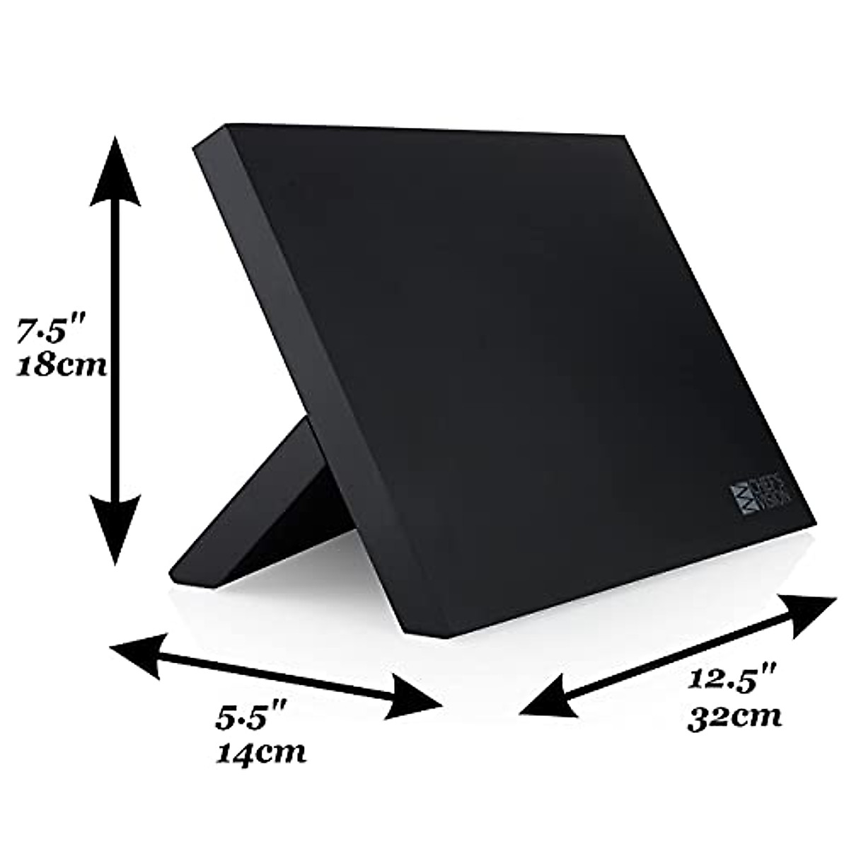 CHEF'S VISION Cosmos Knife Set Bundled With BEHOLD Free Standing Magnetic Holder Black