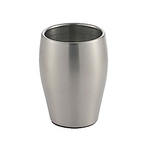 iDesign 28320 Avery Brushed Stainless Steel Bathroom Tumbler Cup - 3" x 3" x 4.06"