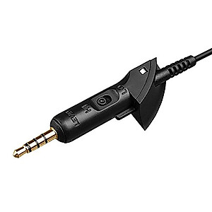 QC15 Headphone Replacement Cable Audio Cord Extension Wire Compatible with Bose QuietComfort 15 QC15 QC 15 QC2 Headphones (Without Mic, Black)