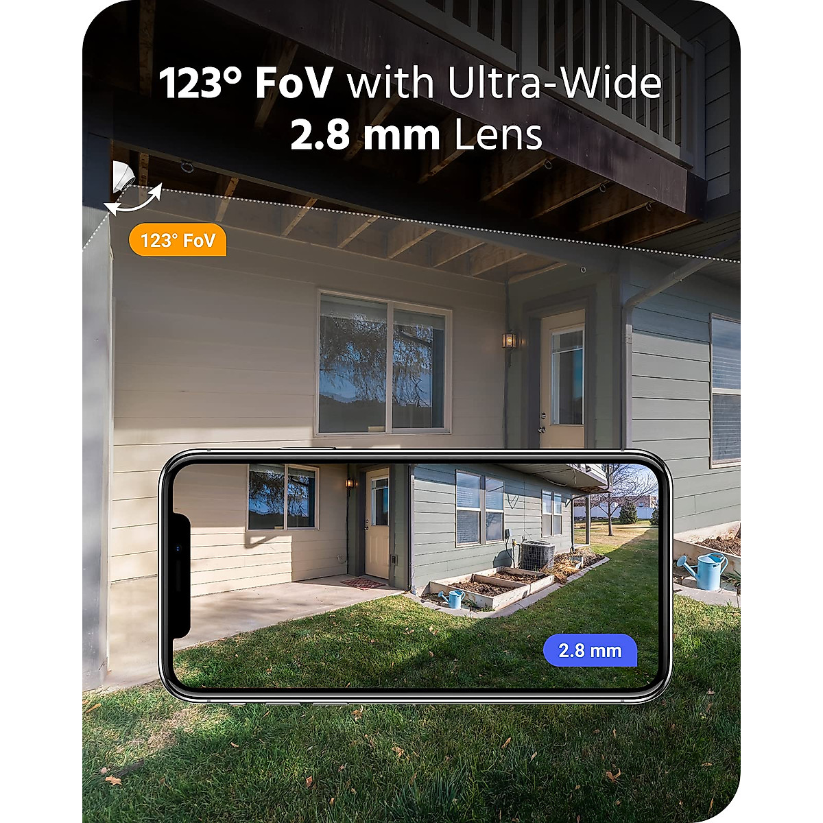 ANNKE H800 4K Security Camera System, 8MP 8CH NVR and 4X PoE Turret 4K Cameras Built-in Microphone, IP67 Weatherproof, 120dB WDR & 3D DNR, Smart IR & 100ft EXIR Night Vision(NO HDD Included)