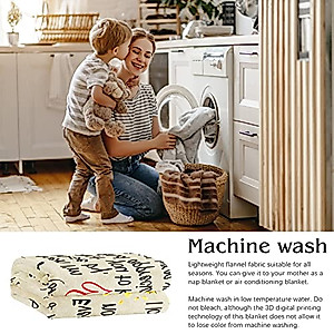 Birthday Gifts for Mom Throw Blankets to My Mom Blanket from Daughter Son Sunflower Flannel Throws Ultra Soft for Couch Bed 50x60 Inches