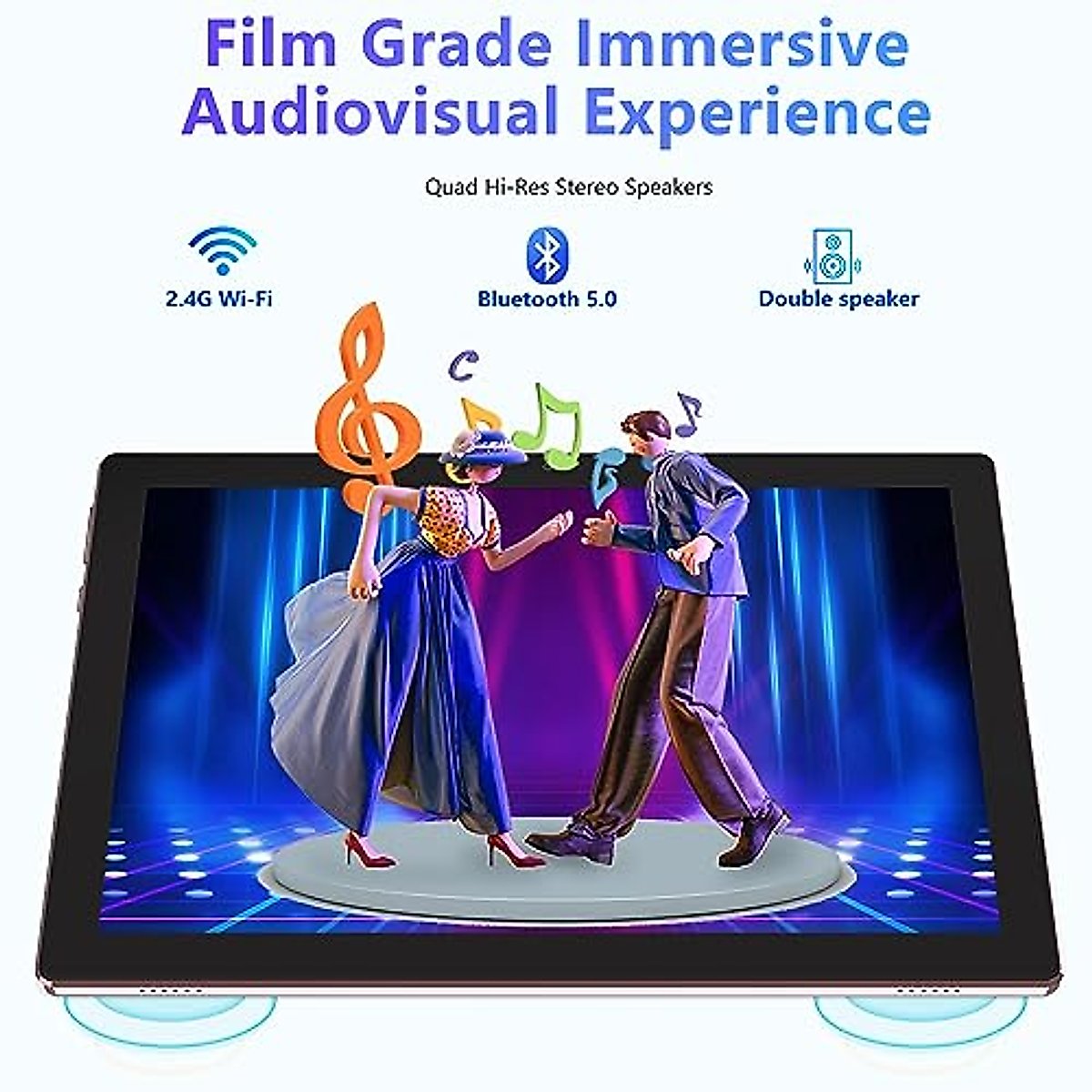 2023 Newest 2 in 1 Tablet, 10 inch Android 11 Tablets with Keyboard Case Mouse Stylus, 4GB RAM+64GB ROM 1.8GHz Quad Core, 1280*800 IPS HD Touch Screen, 8MP Dual Camera, Games, Wi-Fi, BT Tableta PC