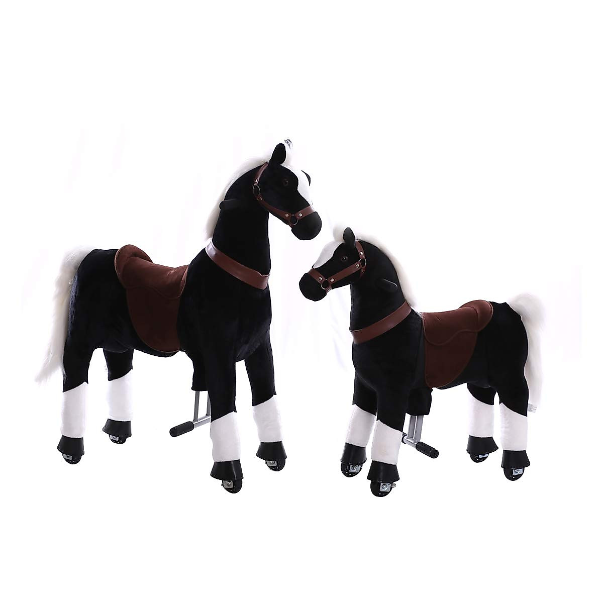 Gidygo Kids Ride On Pony Riding Walking Horse Plush Animal for Children 3 to 6 Years Old or Up to 65 Pounds