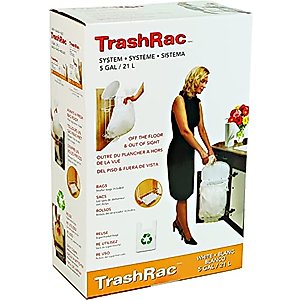 TrashRac 82215, 5 Gallon Trash Rack Frame System (13-1/4" W x 8"D x 18-1/2"H)