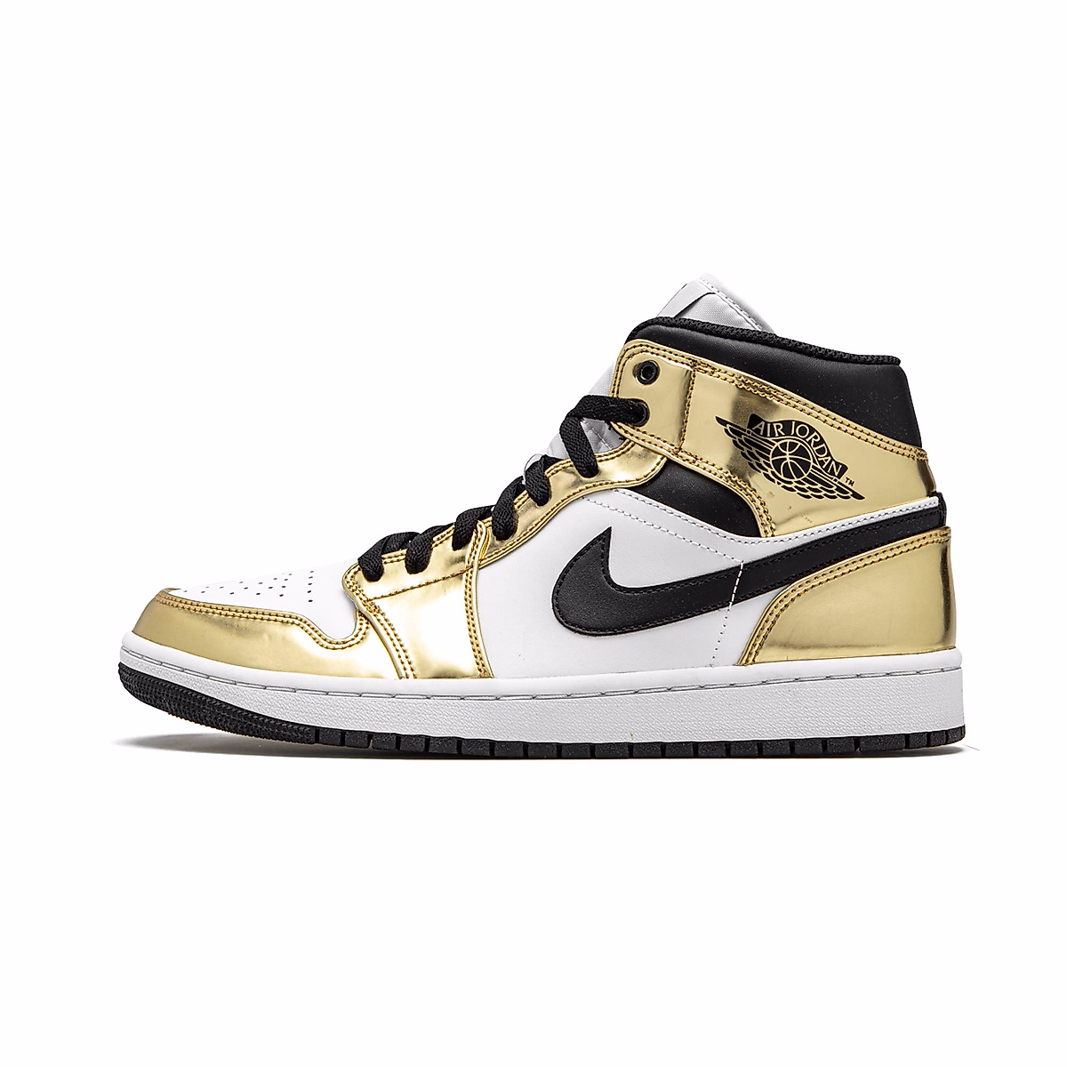 Jordan Air 1 Mid Se Metallic Gold/Black-White Mens Dc1419 700 - Size 9