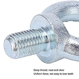 Lifting Ring Bolts, 2PCS Eyebolt Screws Large Bearing Capacity with Deep Thread for Marine for Machinery Devices(M20)