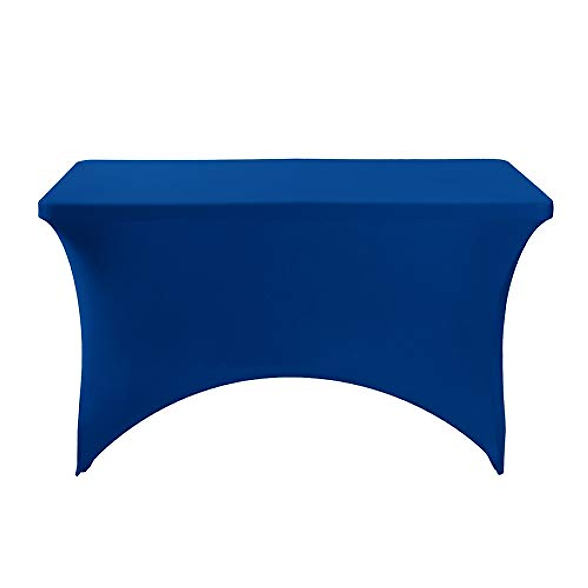 Hezuzo Spandex Table Cover for 4FT Table Universal Fitted Stretch Tablecloth for Party, Banquet, Wedding and Events-Classicblue