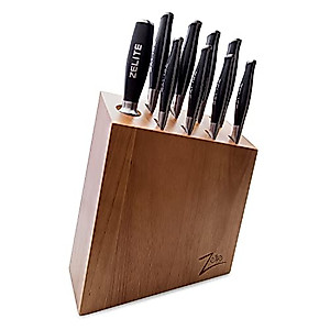 Zelite Infinity Knife Block Set (9-pc), Kitchen Knife Set, Knife Sets for Kitchen with Block - German Knife Set in High Carbon Stainless Steel - INCL. 8 Professional Knife Set & Honing Steel 10 Inch