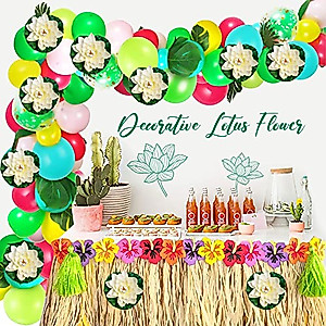 WhistenFla Artificial Floating Lotus Flower 12 Pcs, 4 Inch Small Fake Lily Pads for Pond Artificial Floating Foam Lotus Flowers for Wedding Floating Pool Pond Decoration