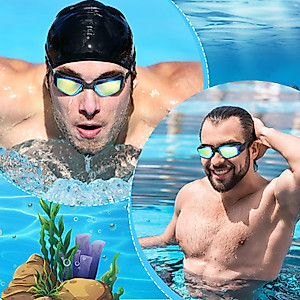 Xuhal 20 Pack Swimming Goggles Bulk Adult Anti Fog UV Protection No Leaking Wide View Goggles for Women Men Youth Multicolor (Classic)