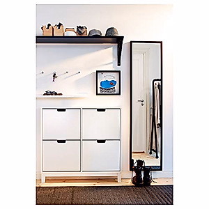 IKEA STÄLL shoe cabinet with 4 compartments white (96x17x90 cm)