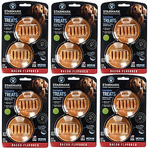 Starmark Everlasting Dental Chew, Medium, Bacon Flavored, 12 Count