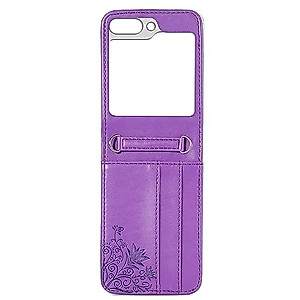 phone flip case Galaxy Z Flip 5 Wallet Case with Card Holder, Compatible Samsung Galaxy Z Flip 5 Case, Galaxy Z Flip 5 Case with Detachable Strap Crossbody Pocket Kickstand Compatible with Women phone