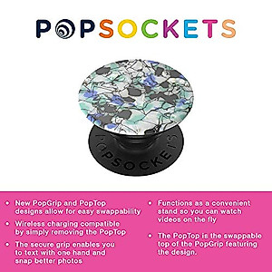 OtterBox Bundle: COMMUTER SERIES Case for iPhone SE (2nd Gen - 2020) & iPhone 8/7 (NOT PLUS) - (OCEAN WAY) + PopSockets PopGrip - (SERPENTINE GRANITE)