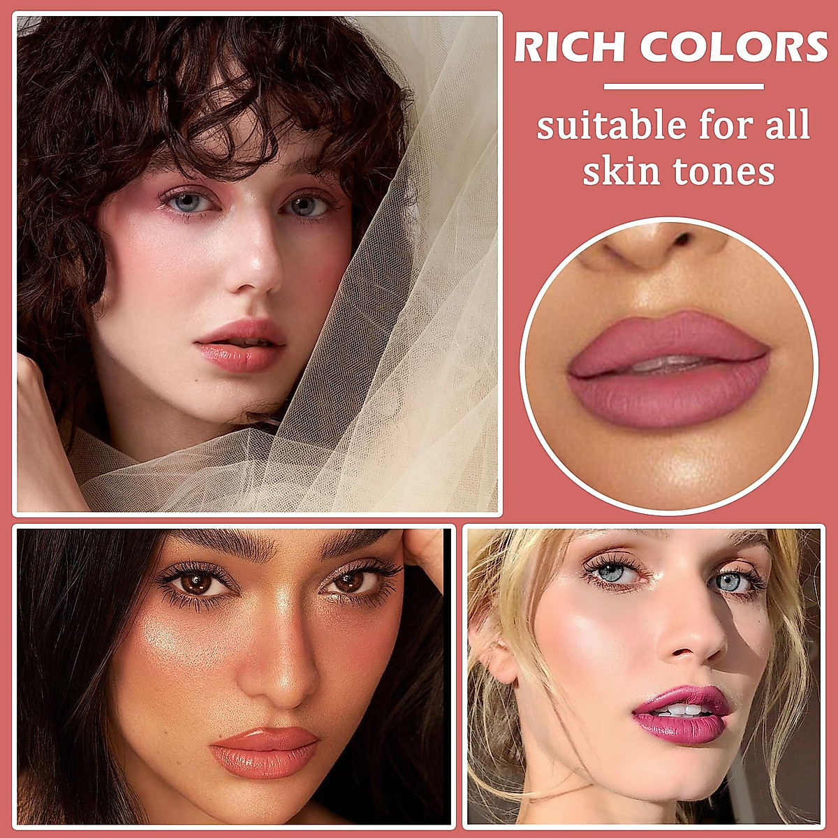 AWCCXMYM 3PCS Color Changing Lipstick Tinted Lip Balm Long Lasting Moisturizing Magic Lipstick Temperature Color Change Jelly Lipstick Lip Gloss Sets For Women Girls