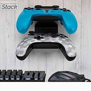 [EOL] The STACK - Dual Universal Game Controller Wall Mount Holder for XBOX ONE, SERIES X, PS5, PS4, PS3, SWITCH, STEELSERIES Gamepad & More, Stadium Seating, Looks Good & Organized No Screws [EOL]