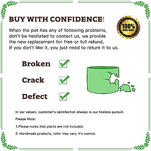 DeeCoo 3 Piece Ceramic Plant pots Indoor Pots Set with Drainage Holes, 5.7/4.7/3.5/inch, Modern Decorative pots Outdoor Plants Lilies, Cacti, Succulents, Snakes, and Bamboo (Blue)