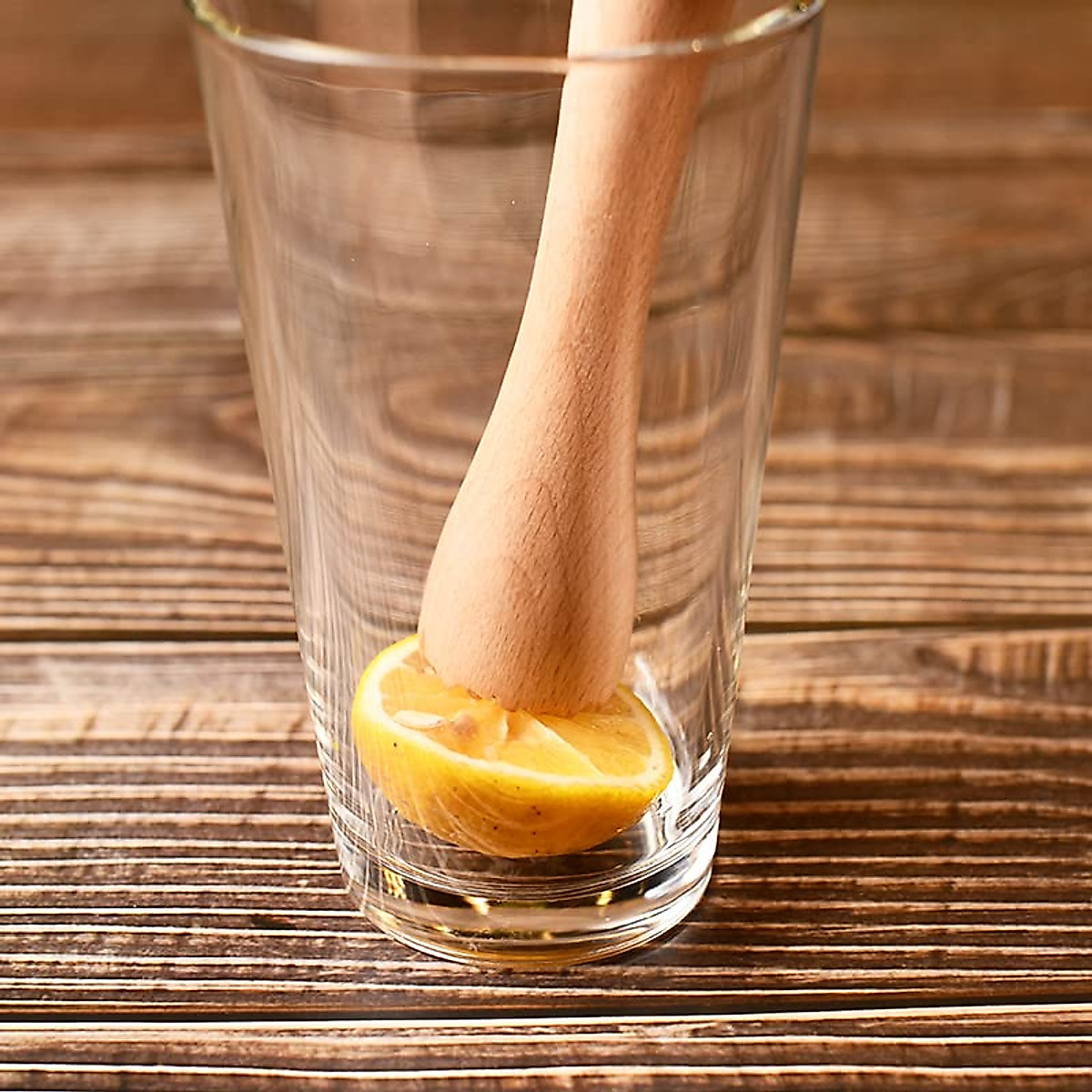 Datsto Wooden Muddler for Cocktails 10 Inch, Home and Bar Muddler for Mojitos, Fruit Drinks, Sturdy Wood, Professional Bar Tool