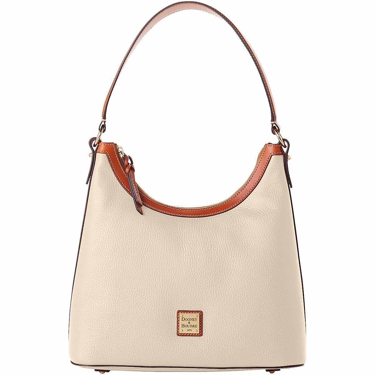 Dooney & Bourke Handbag, Pebble Grain Hobo Shoulder Bag - White