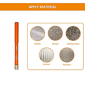 BGTEC Diamond Core Drill Bit, 10pcs 1/4" 6mm Welded Diamond Wet Drilling for Marble, Granite, Artificial Stone, Ceramic Tile